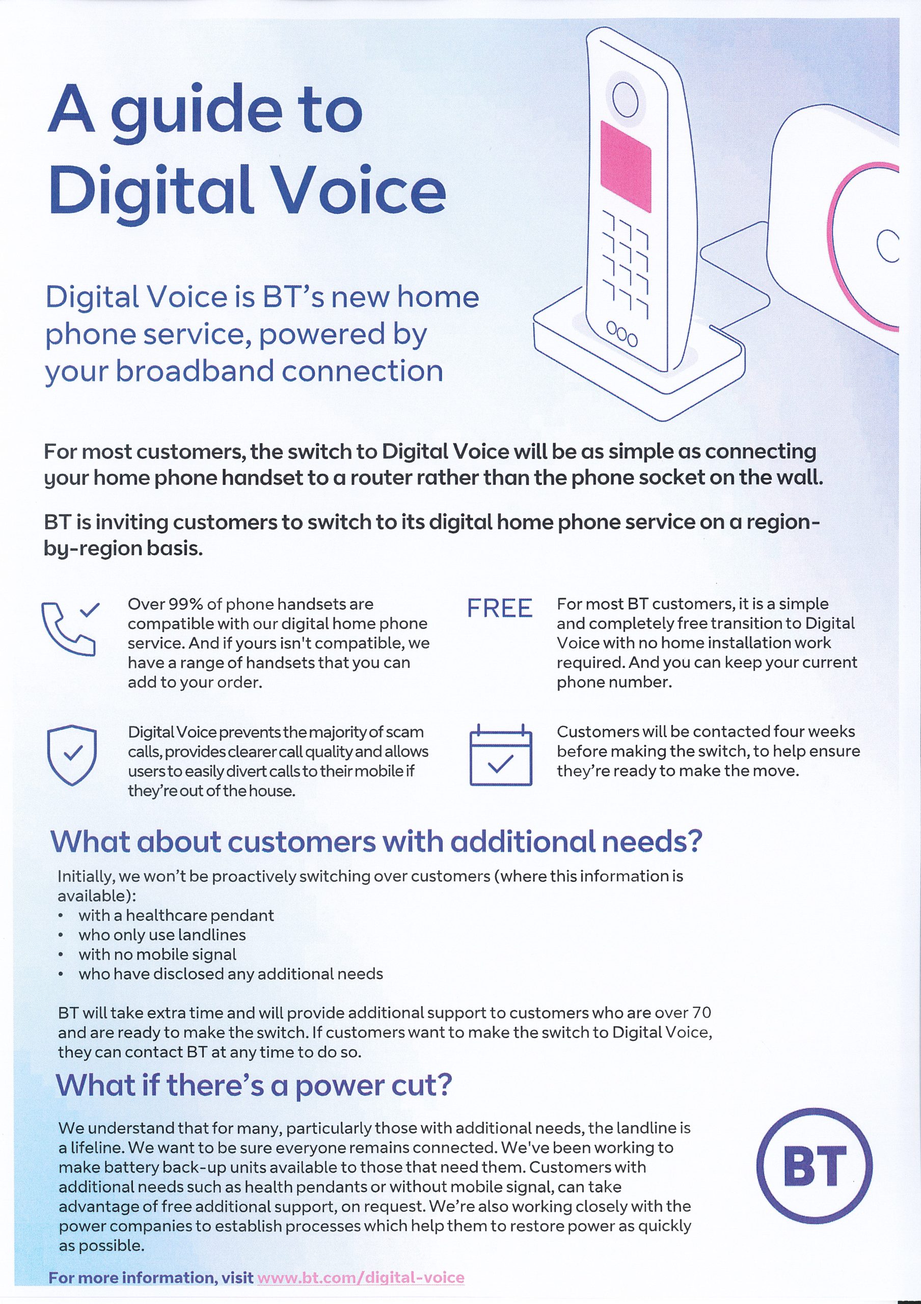 Telscombe Town Council | Home Phone Switchover to Digital Voice